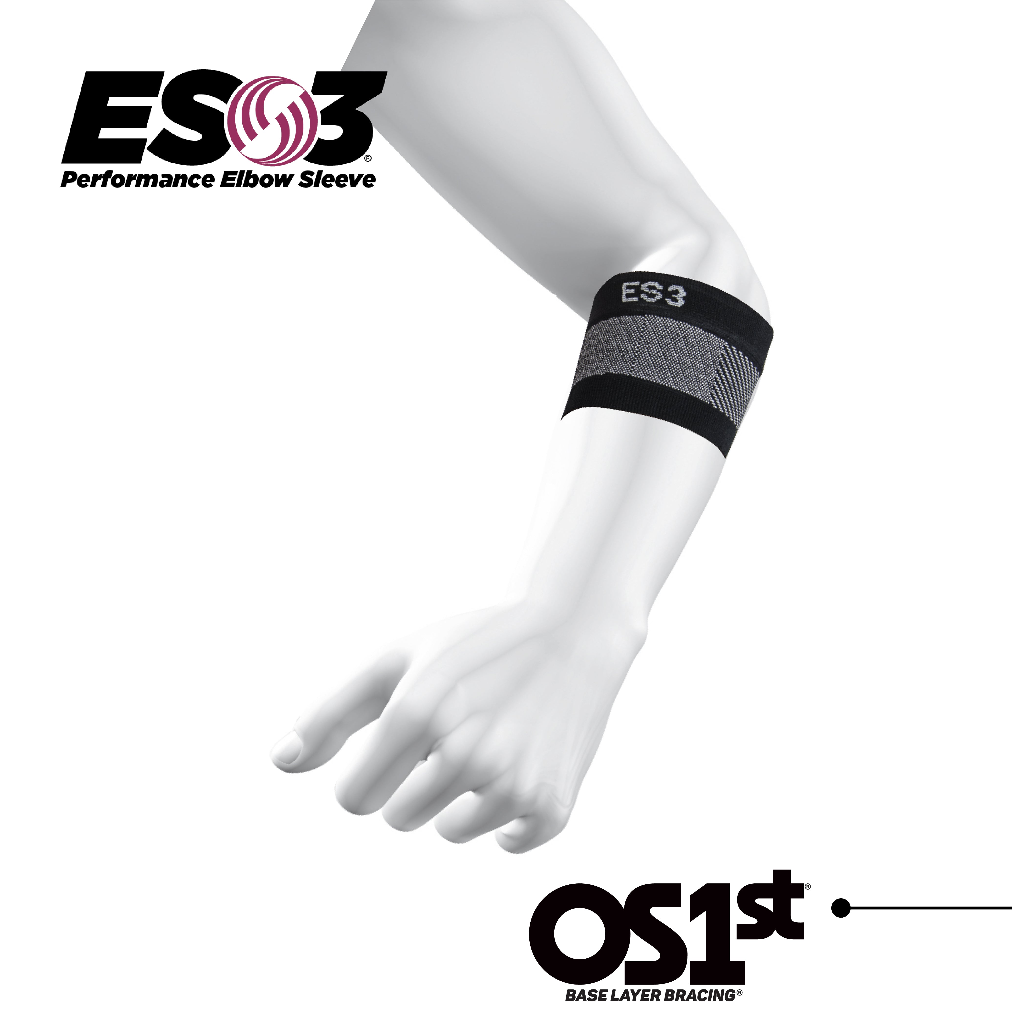 【OS1st專利壓縮護具】ES3專利設計加壓手肘護套(三段式)壓縮護肘(單入) – ComfortKing舒適王
